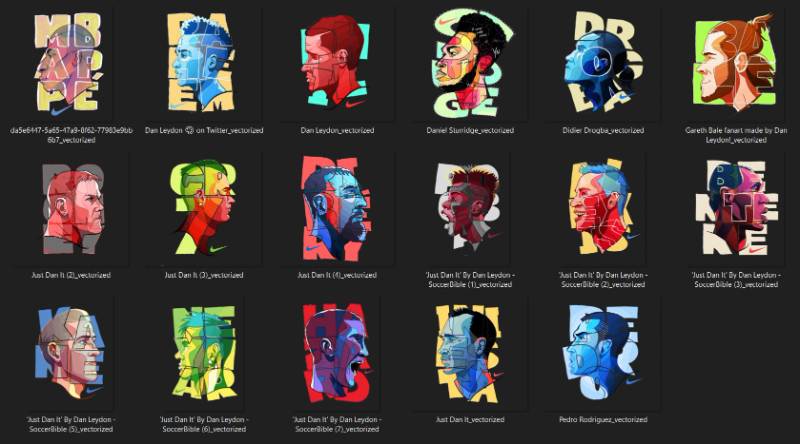 Football Players Art Design 2 | Amazing