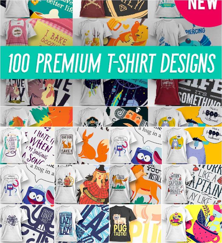 100-Premium-T-Shirt-Designs | Amazing
