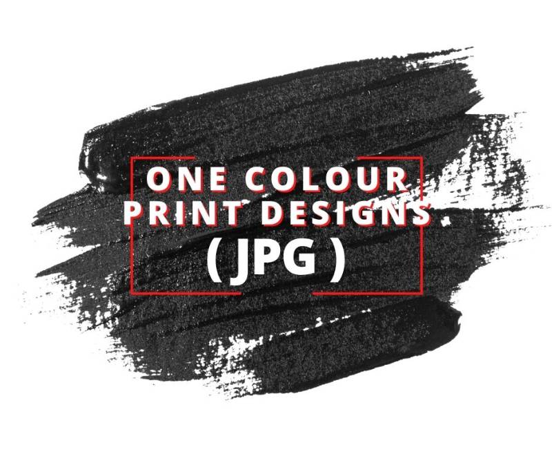 One Colour Print Designs | Amazing